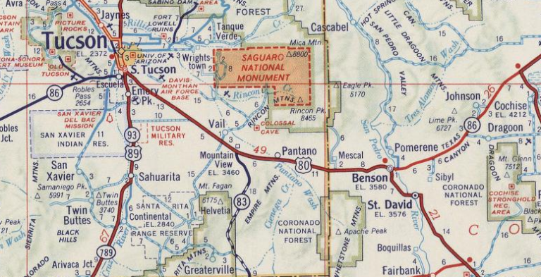 Remnants of Benson Highway still standing