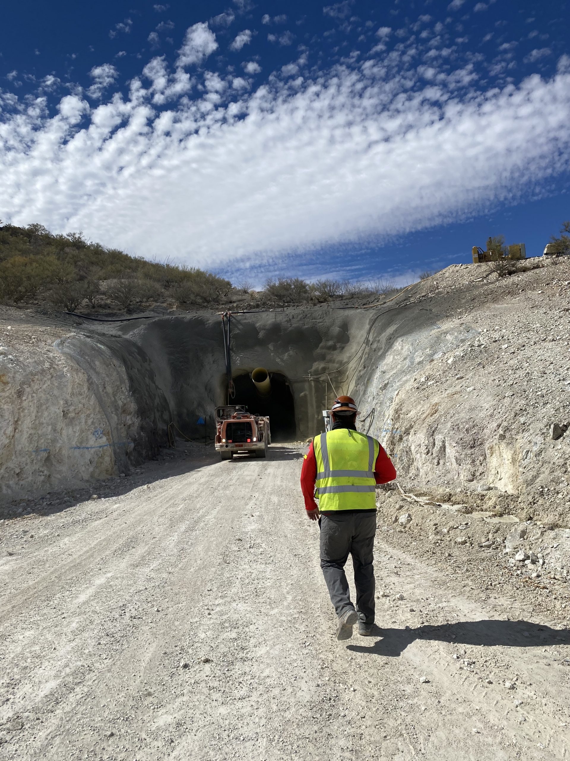 150 feet underground in the San Xavier Mine