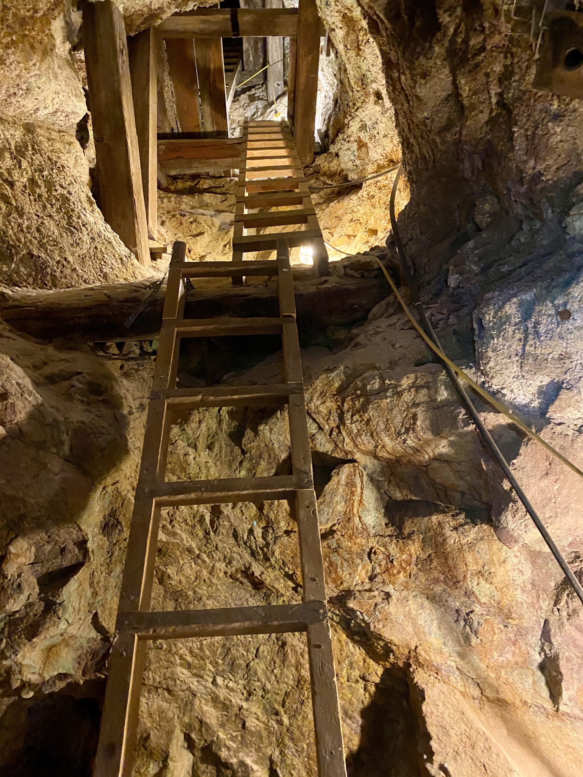 150 feet underground in the San Xavier Mine